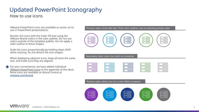 vmware icon Year 2022 on Power Point Deck | PPTX