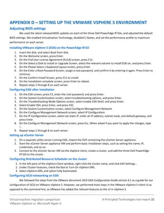 VMware vSphere vMotion: 5.4 times faster than Hyper-V Live Migration | PDF