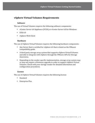 VMware vSphere Virtual Volumes: Getting Started Guide | PDF