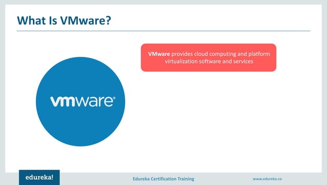Vmware Tutorial For Beginners Vmware Workstation Vmware Virtualization Edureka Ppt