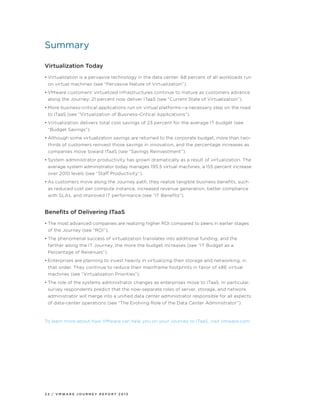 VMworld : 2013 Journey to IT as a Service Survey | PDF | IT and Internet Support | Internet