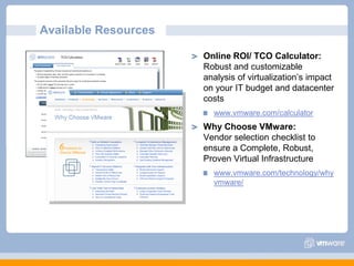VMware Cost Savings Through Virtualization | PDF