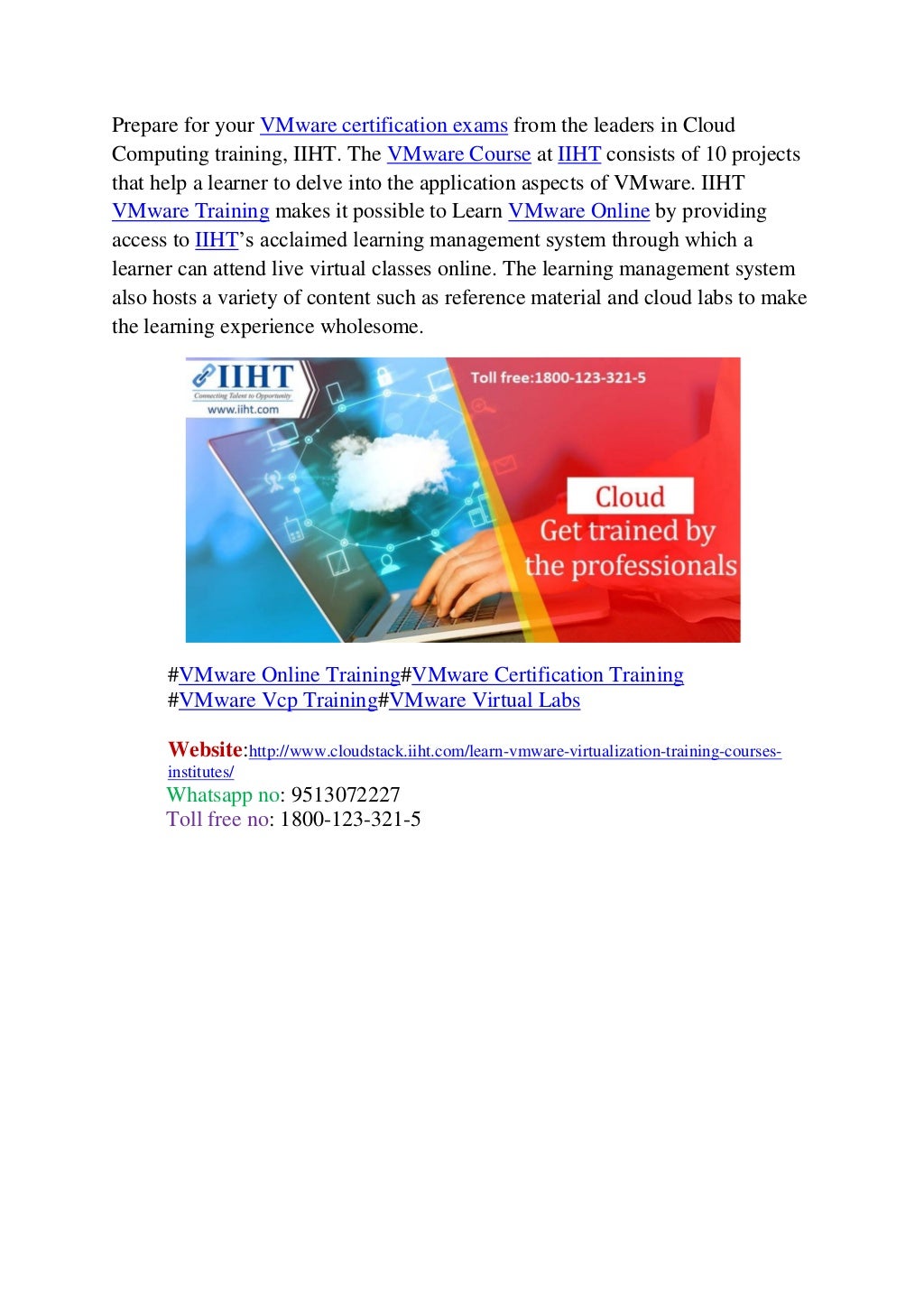 VMware Training | VMware certification training | VMware Courses