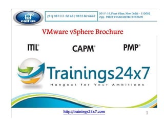 Trainings24X7 Vmware Training (vSphere) | PDF | Computing | Technology & Computing