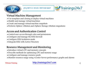 Trainings24X7 Vmware Training (vSphere) | PDF | Computing | Technology ...