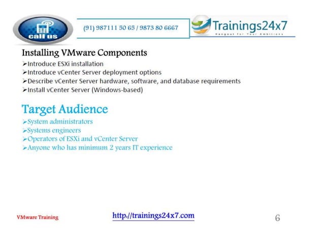 Trainings24X7 Vmware Training (vSphere) | PDF | Computing | Technology ...