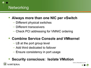 VMWare Performance Tuning by Virtera (Jan 2009) | PPT
