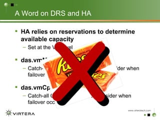 VMWare Performance Tuning by Virtera (Jan 2009) | PPT