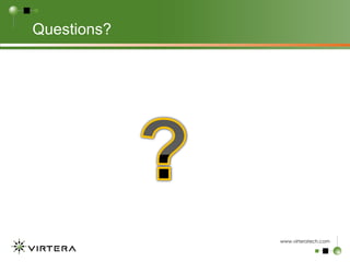 VMWare Performance Tuning by Virtera (Jan 2009) | PPT