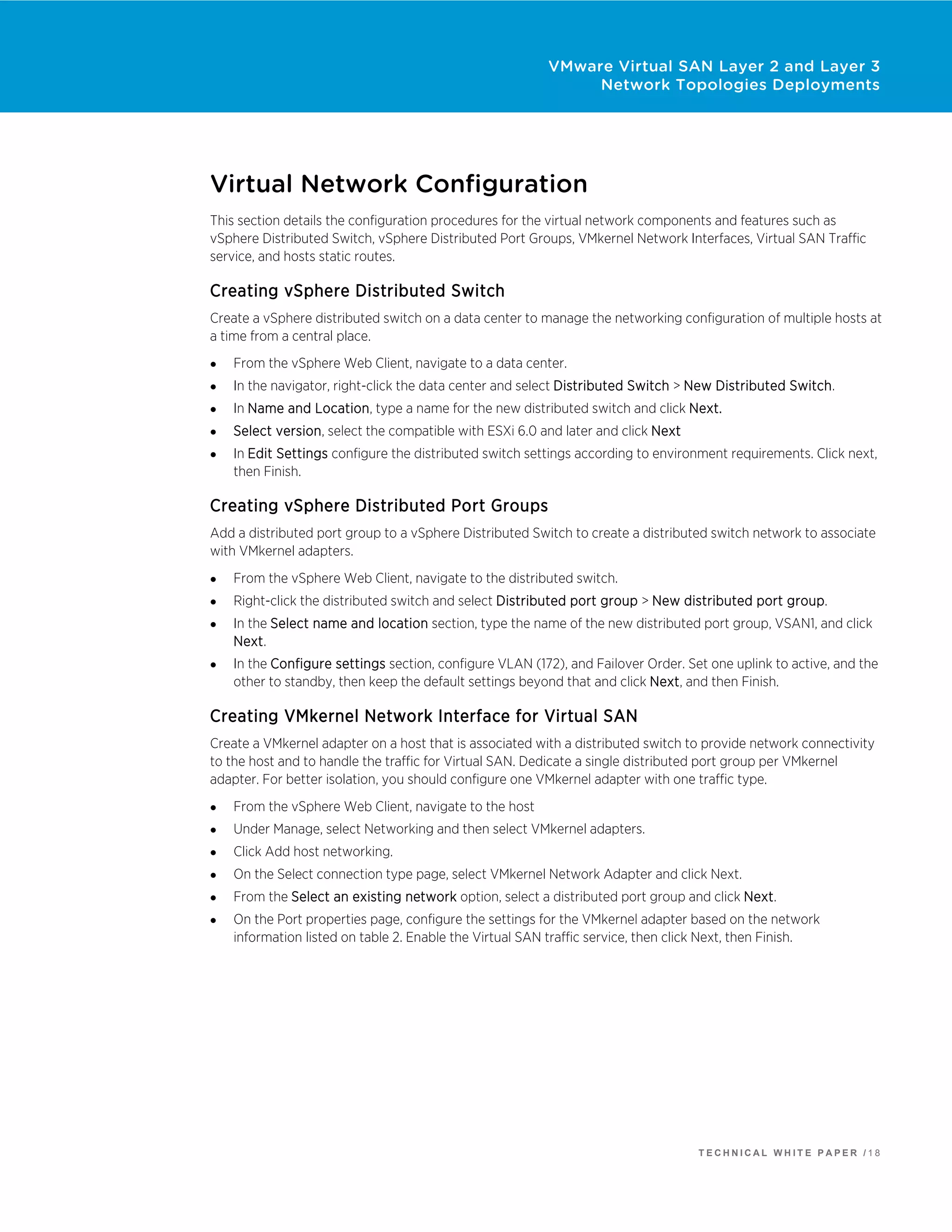 Vmware vsan-layer2-and-layer3-network-topologies | PDF
