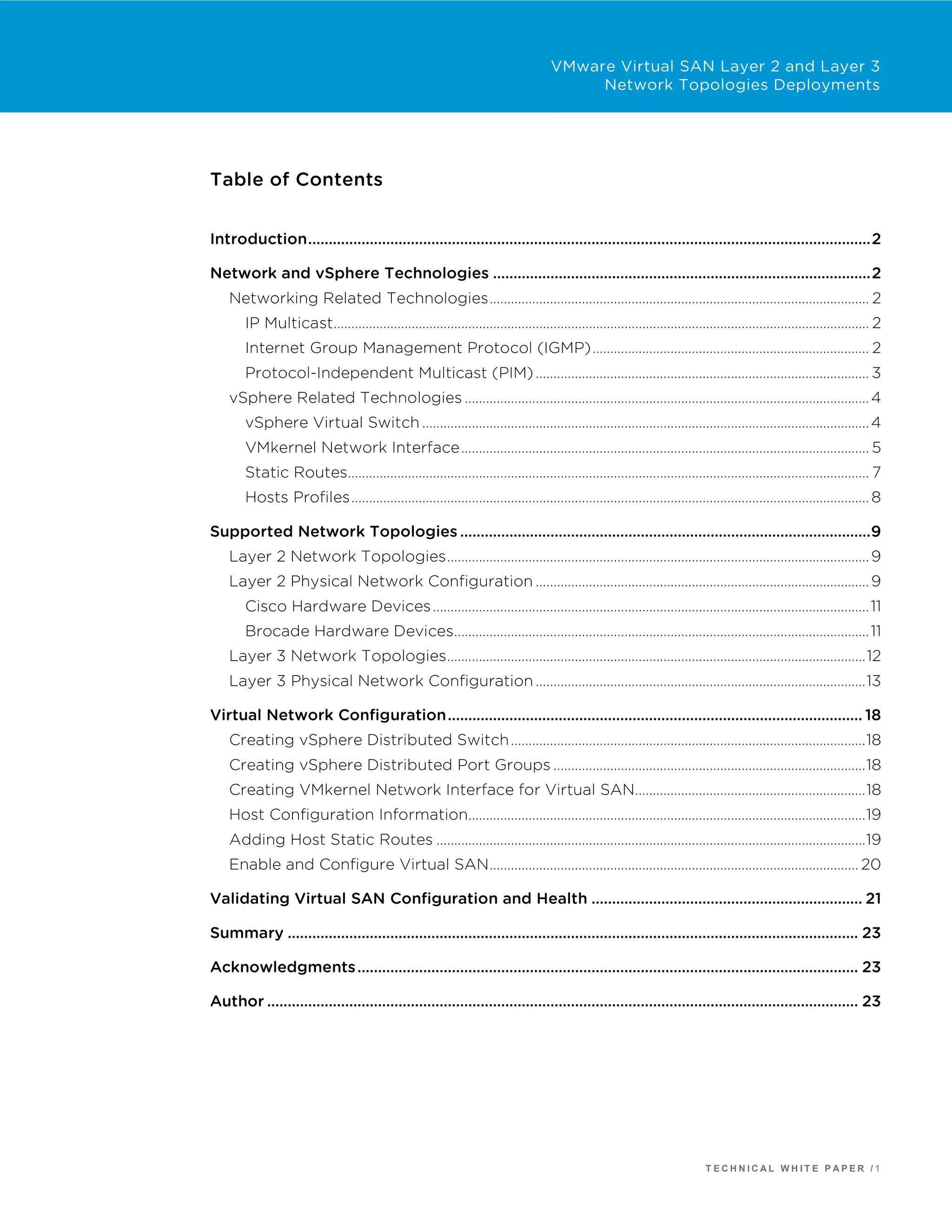 Vmware vsan-layer2-and-layer3-network-topologies | PDF