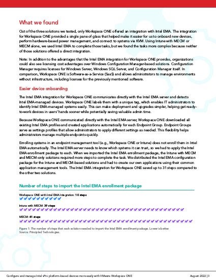 Configure and manage Intel vPro platform-based devices more easily with VMware Workspace ONE | PDF