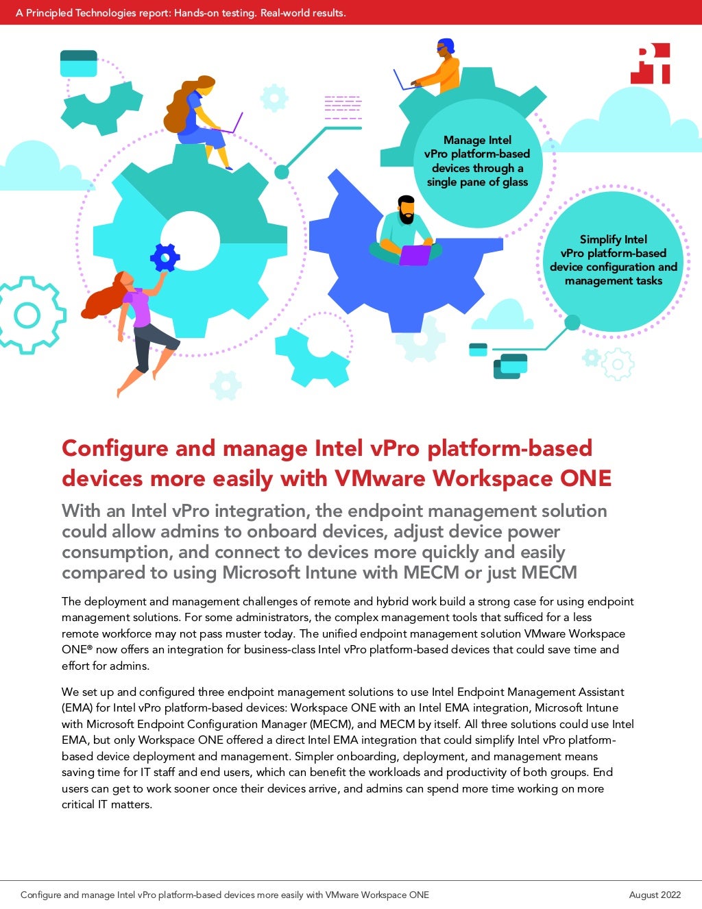 Configure and manage Intel vPro platform-based devices more easily with VMware Workspace ONE | PDF