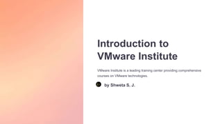Vmware Training Institutes In Bangalore. | PPT