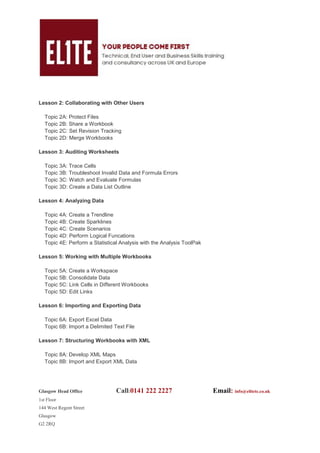 Elite Training Consultacy | PDF