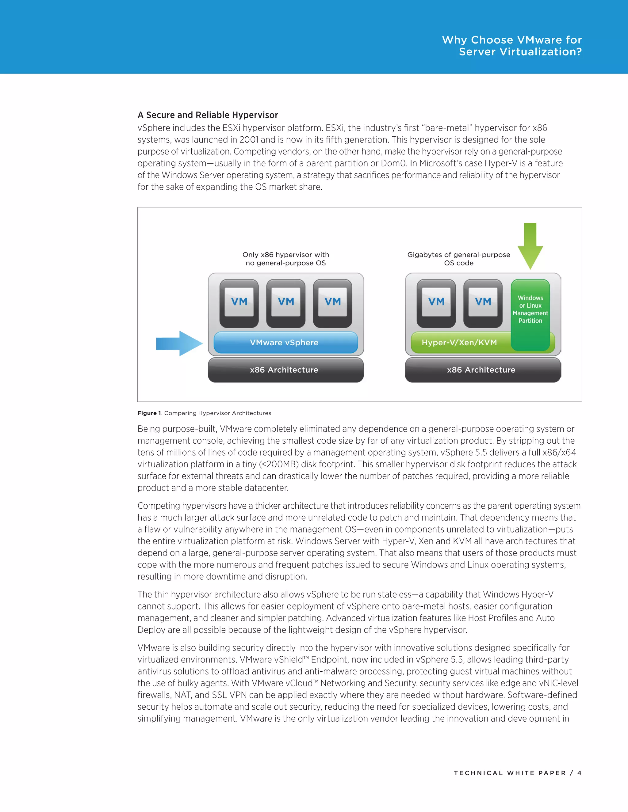 Why Choose VMware for Server Virtualization | PDF