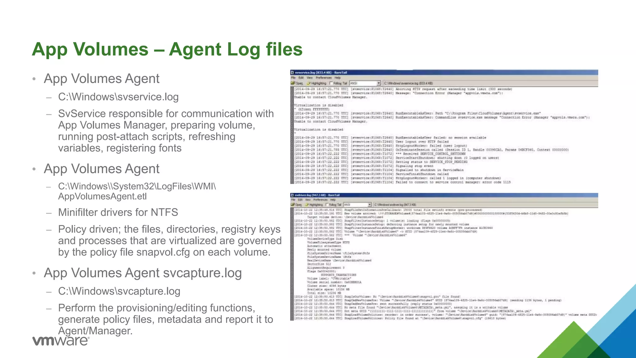 VMware App Volumes Troubleshooting | PPTX