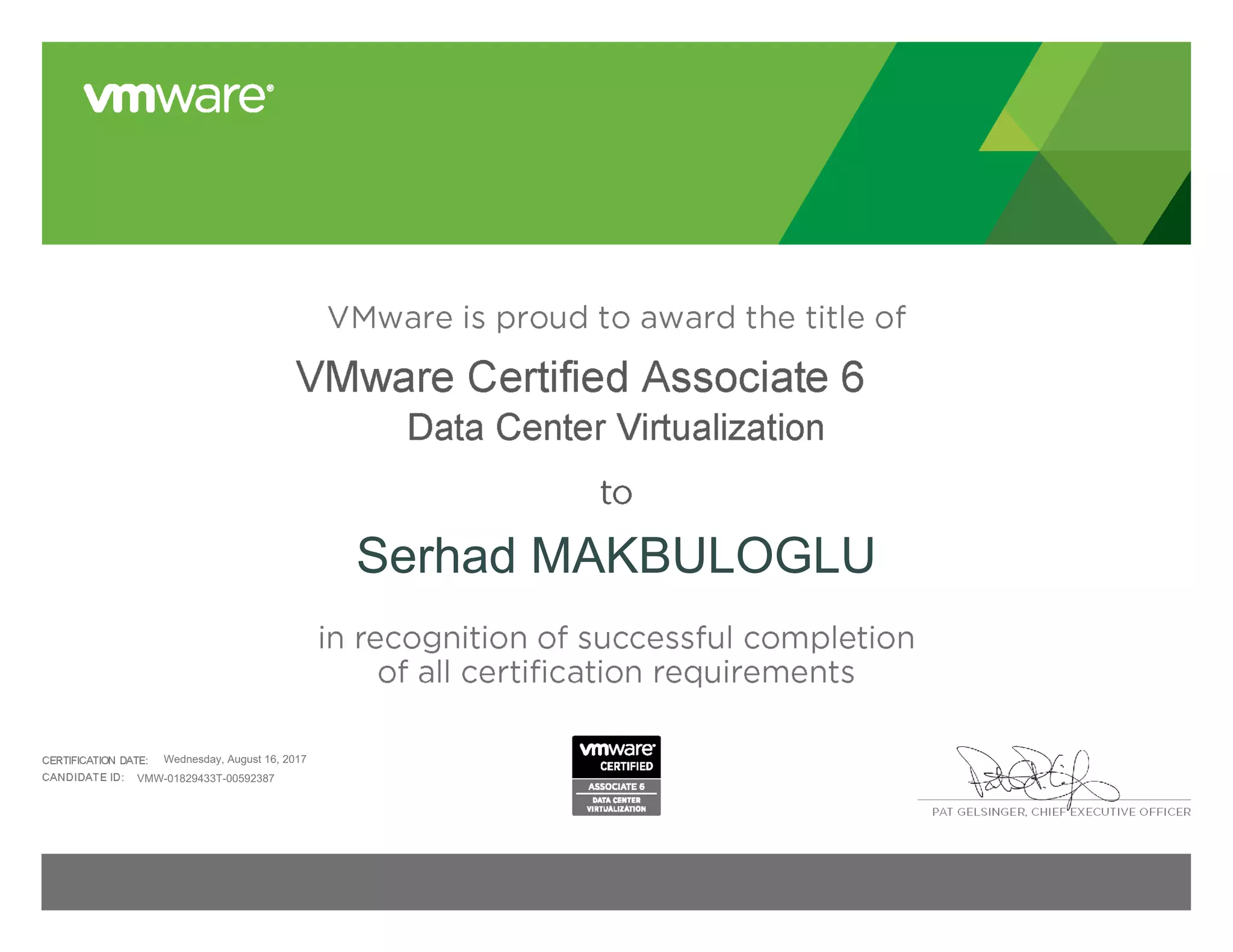 VCA6-DCV | VMware Certified Associate 6 - Data Center Virtualization ...