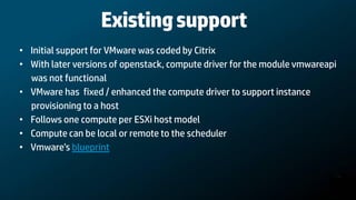 VMware compute driver for OpenStack | PPT