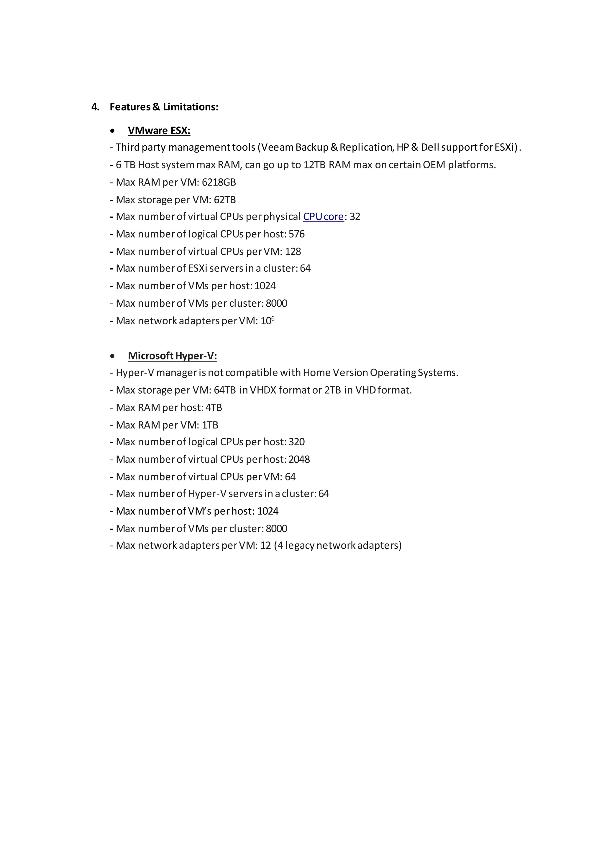 Vm ware esx vs microsoft hyper | PDF