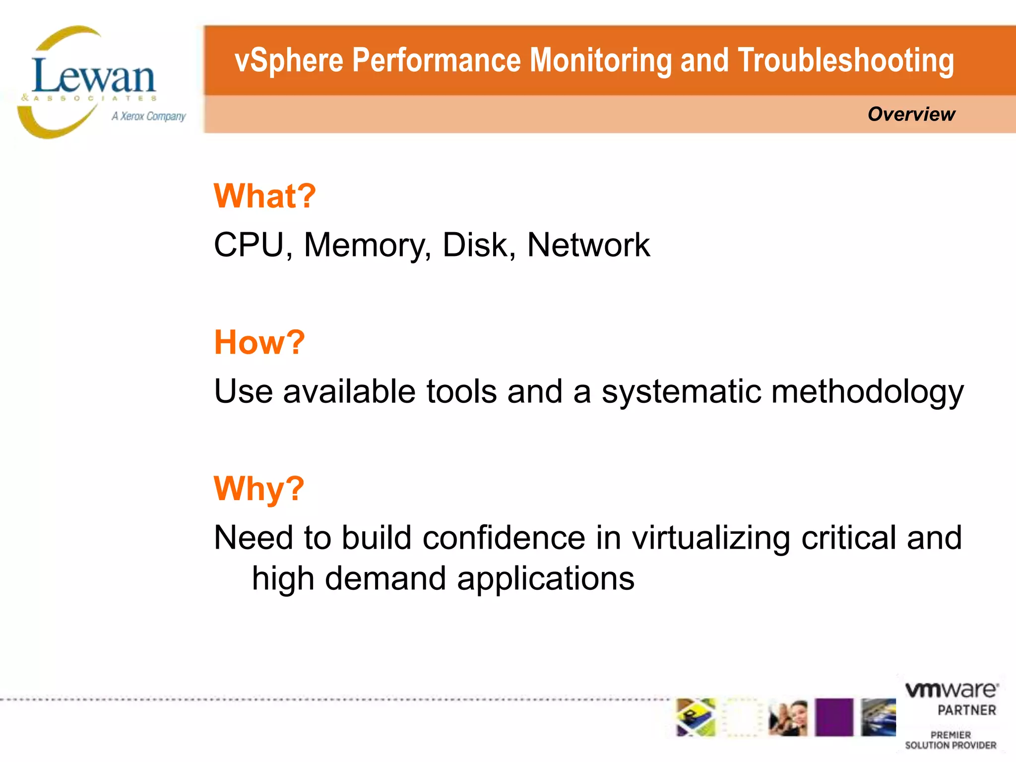 VMware vSphere Performance Troubleshooting | PPTX