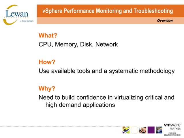VMware vSphere Performance Troubleshooting | PPTX | Cloud Computing | Internet