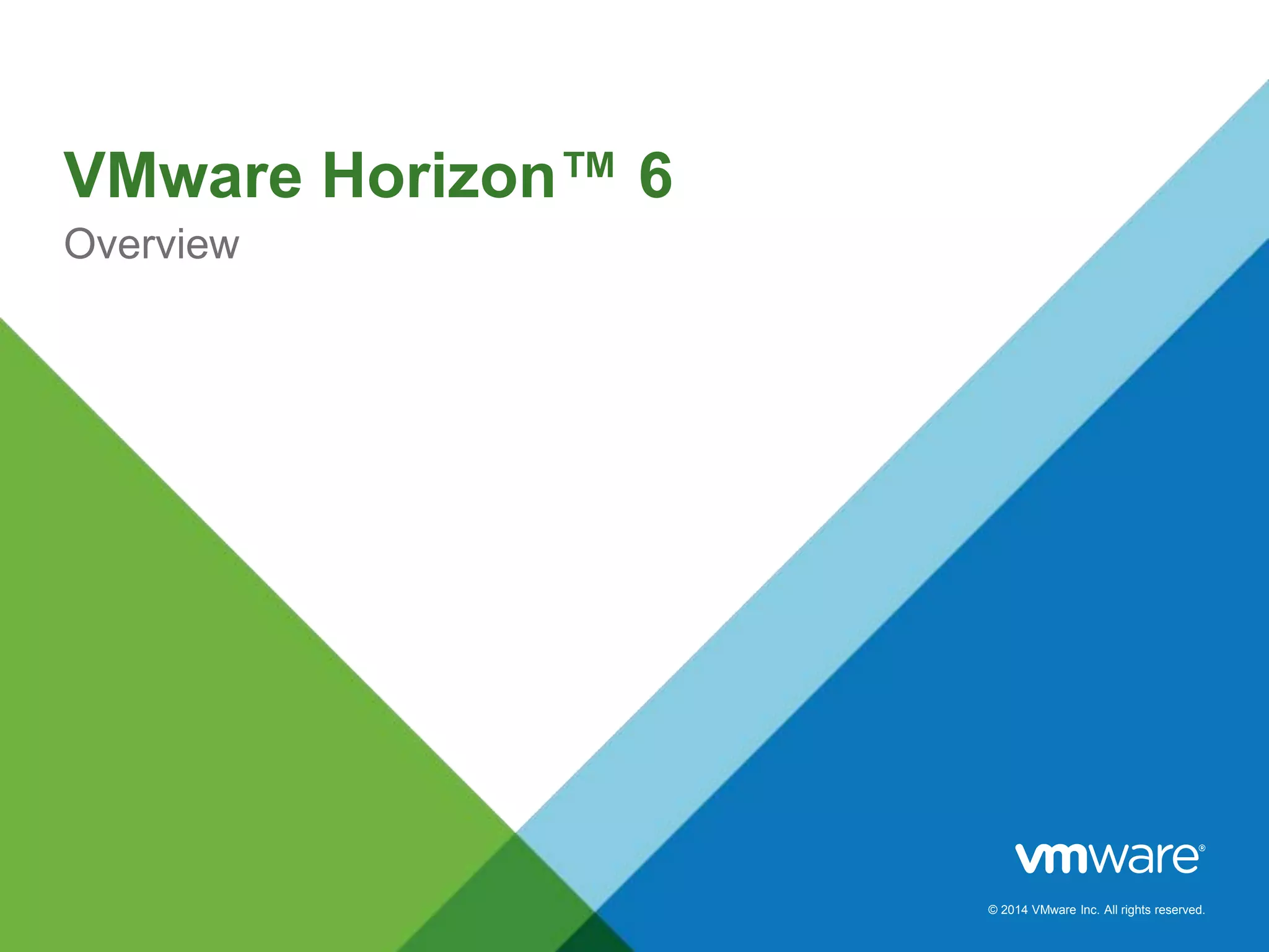 V mware horizon 6 knowledge transfer | PPT