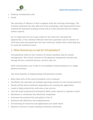 15 Vmware interview questions & answers 2018 | PDF