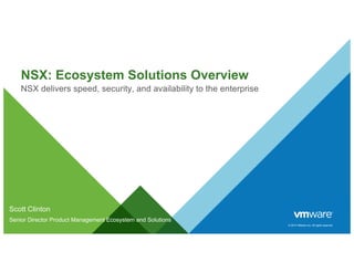 VMWare NSX Ecosystem Overview | PDF