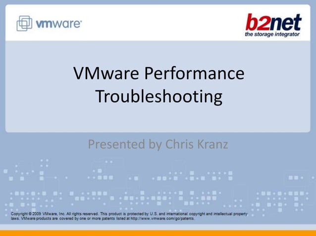 VMware Performance Troubleshooting | PPT