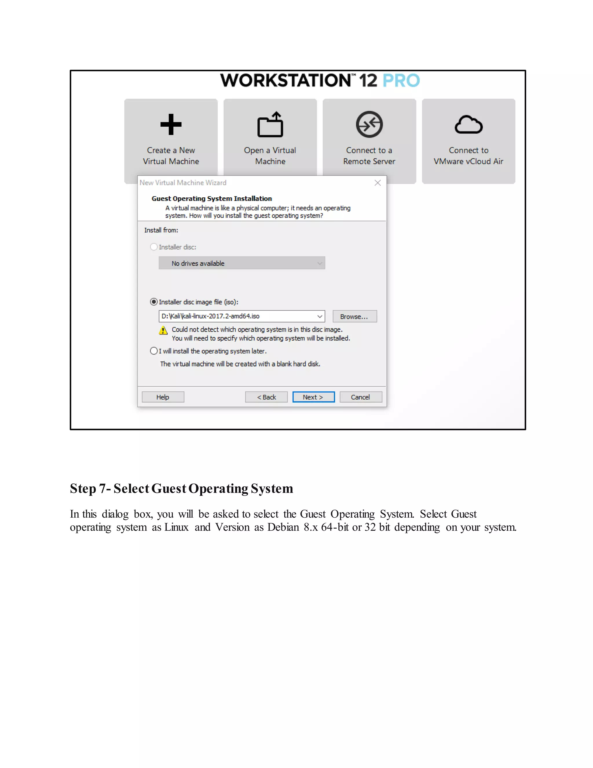 Kali Linux Installation process in VMware Step-By-Step | DOCX