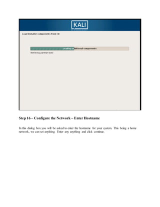 Kali Linux Installation process in VMware Step-By-Step | DOCX