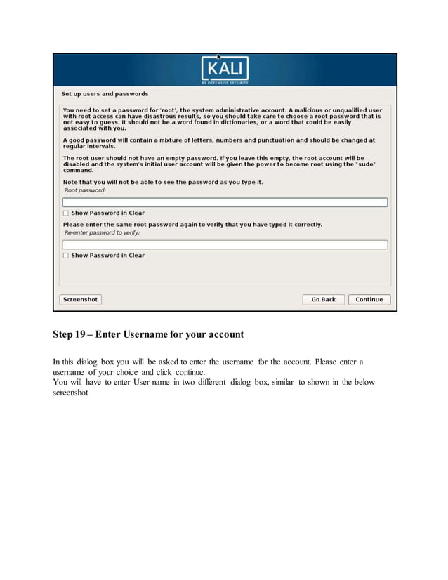 Kali Linux Installation process in VMware Step-By-Step | DOCX