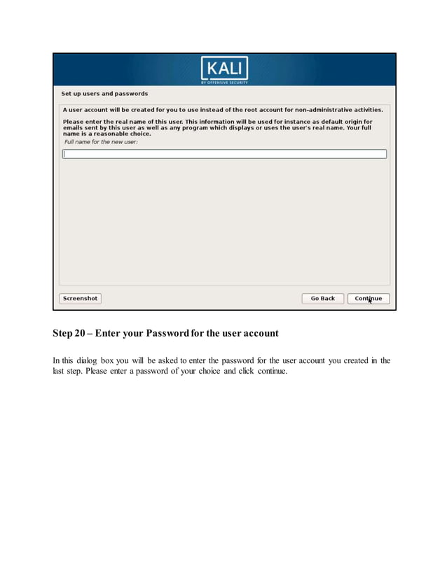 Kali Linux Installation process in VMware Step-By-Step | DOCX