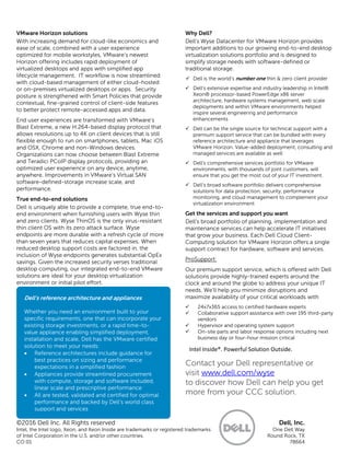 VMware solution brief - client virtualization with Dell and VMware ...