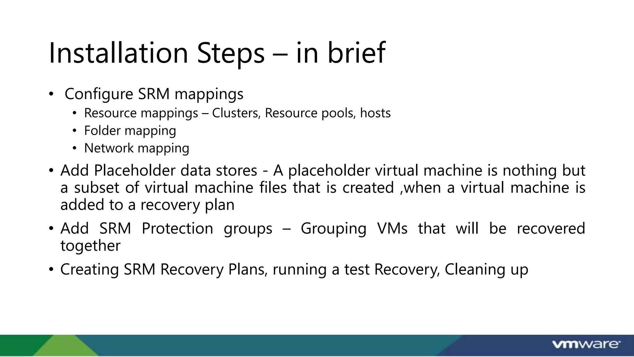 Vmware srm 6.1 | PPSX