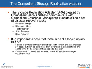 VMware Site Recovery Manager and Compellent | PPT