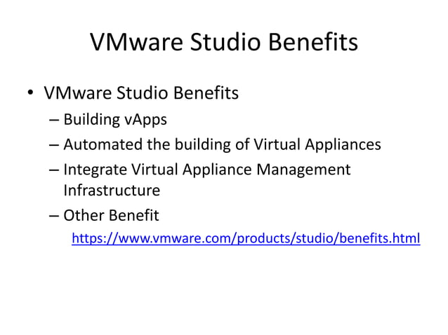 VMware studio practice in TIM | PPT