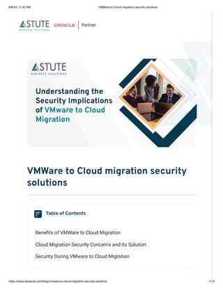 VMWare to Cloud migration security solutions.pdf