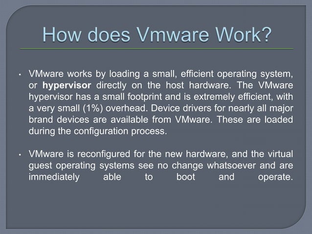 VMware training | PPTX