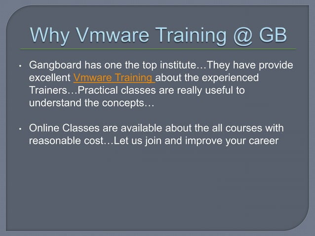 VMware training | PPTX