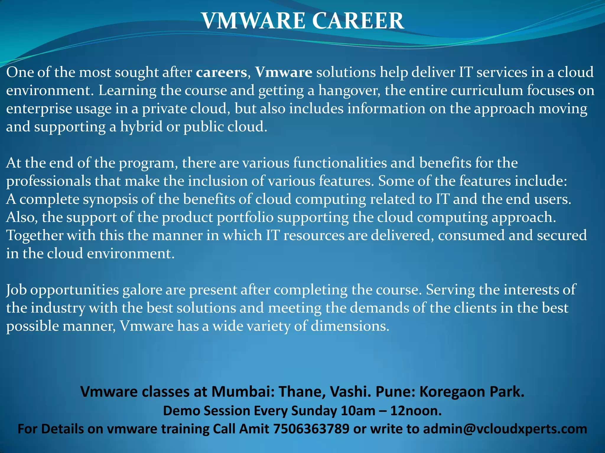 Vmware training presentation | PPTX