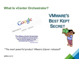 V mware v center orchestrator 5.5 knowledge transfer kit | PPT