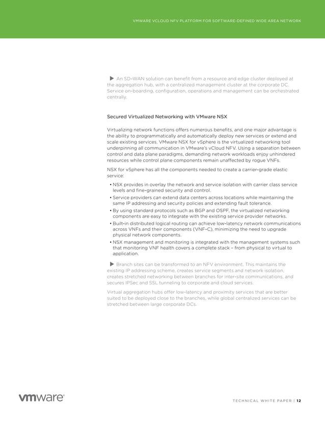 Vmware vcloud nfv sdwan | PDF