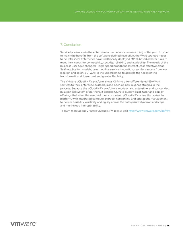 Vmware vcloud nfv sdwan | PDF