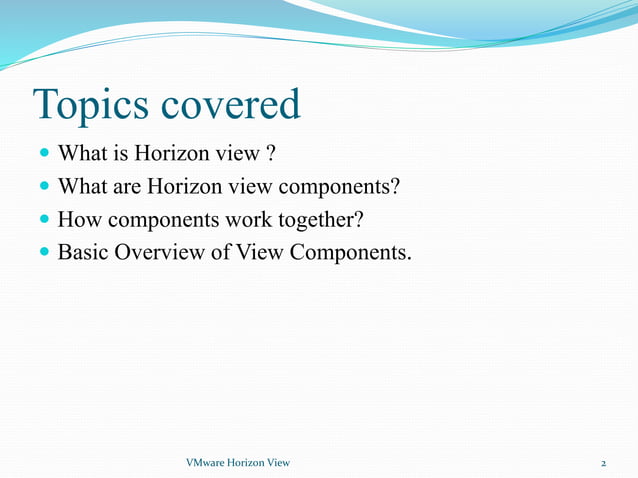Vmware view overview | PPTX | Operating Systems | Computer Software and Applications