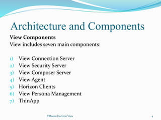 Vmware view overview | PPTX | Operating Systems | Computer Software and ...