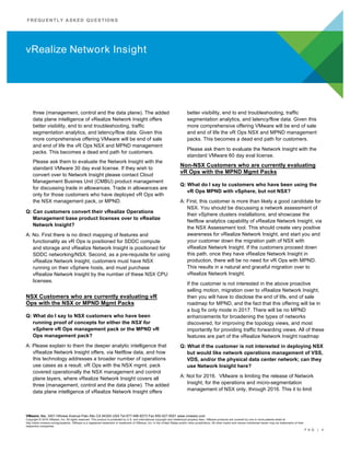 VMware vRealize Network Insight Frequently Asked Questions FAQ | PDF
