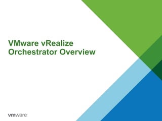 V mware v realize orchestrator 6.0 knowledge transfer kit | PPTX
