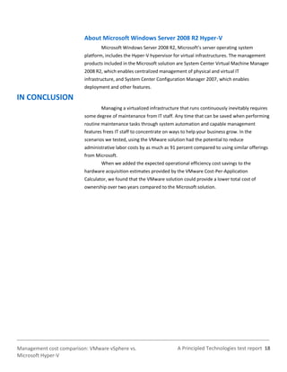 Total cost comparison: VMware vSphere vs. Microsoft Hyper-V | PDF